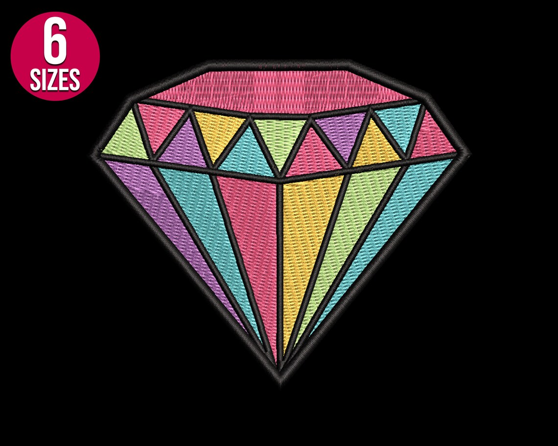 Diamond Embroidery Design Gem Stone Machine Embroidery File - Etsy