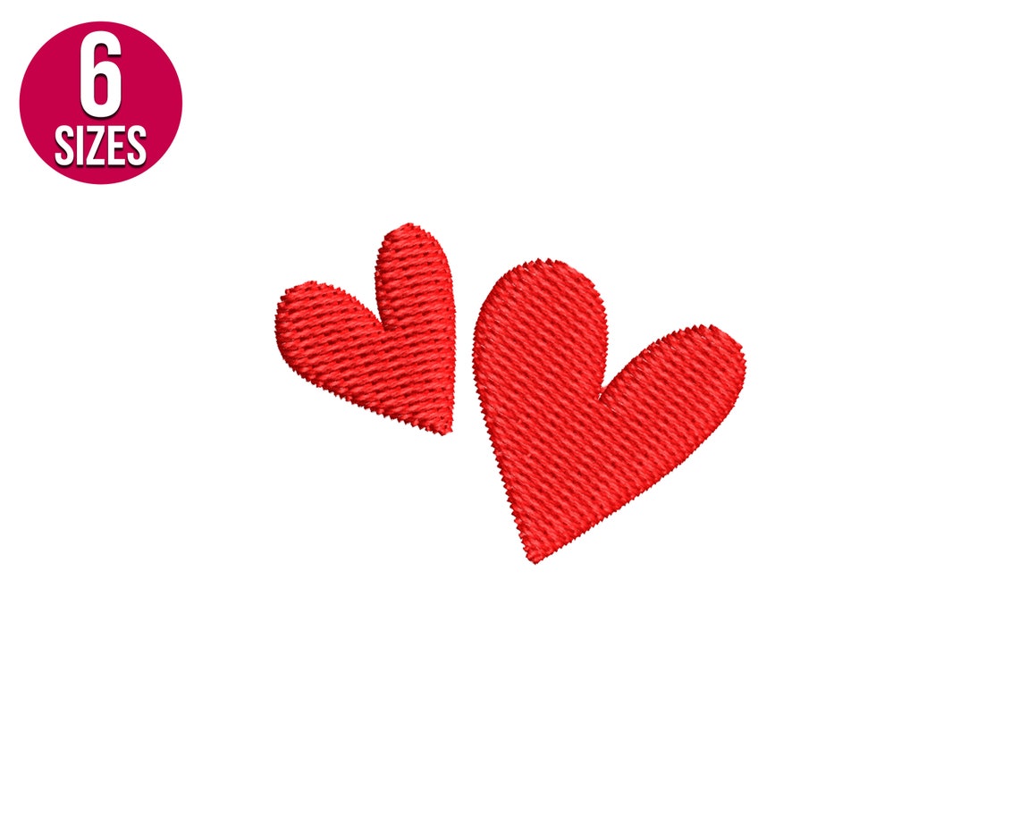 Mini Hearts Embroidery Design Mini Heart Shape Love - Etsy UK