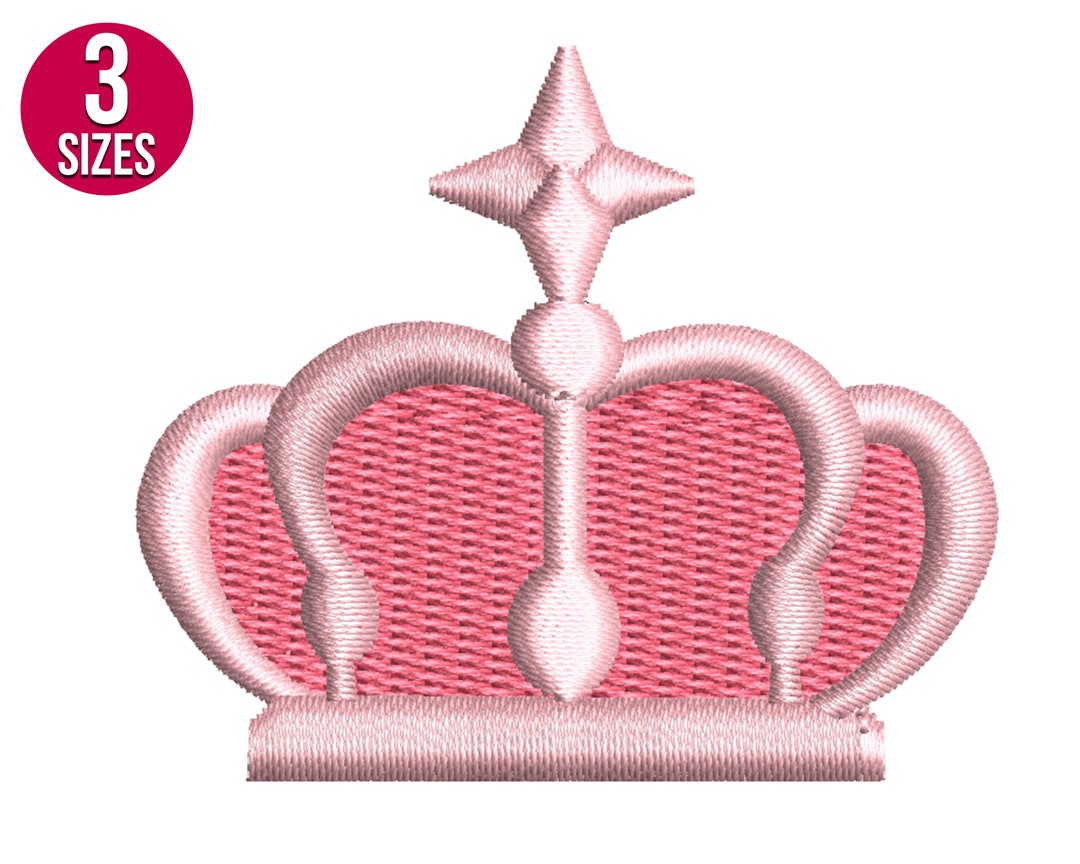 Mini Crown Machine Embroidery Design, Queen, Princess Crown, Instatnt ...