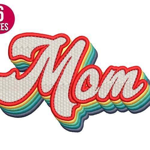 Mama Embroidery Design Retro Vintage Machine Embroidery - Etsy