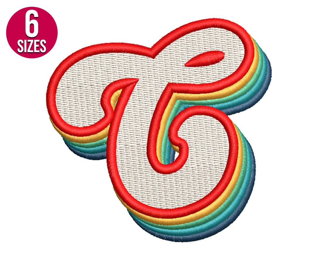 Retro Alphabet Letter C Embroidery Design, Font, Machine Embroidery ...
