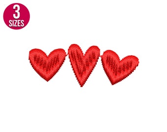 Mini Heart Embroidery Design Heart Shape Love Valentines | Etsy