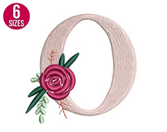 Floral Font Flower Alphabet R Letter Embroidery Design - Etsy