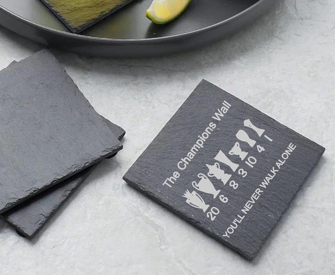 LFC Wall of Champions Slate Coaster UPDATED 20th Titles on Orders ...