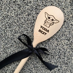 Star Wars Inspired Wooden Spatchy Spatch Spoon Baking Wood Engraved ...