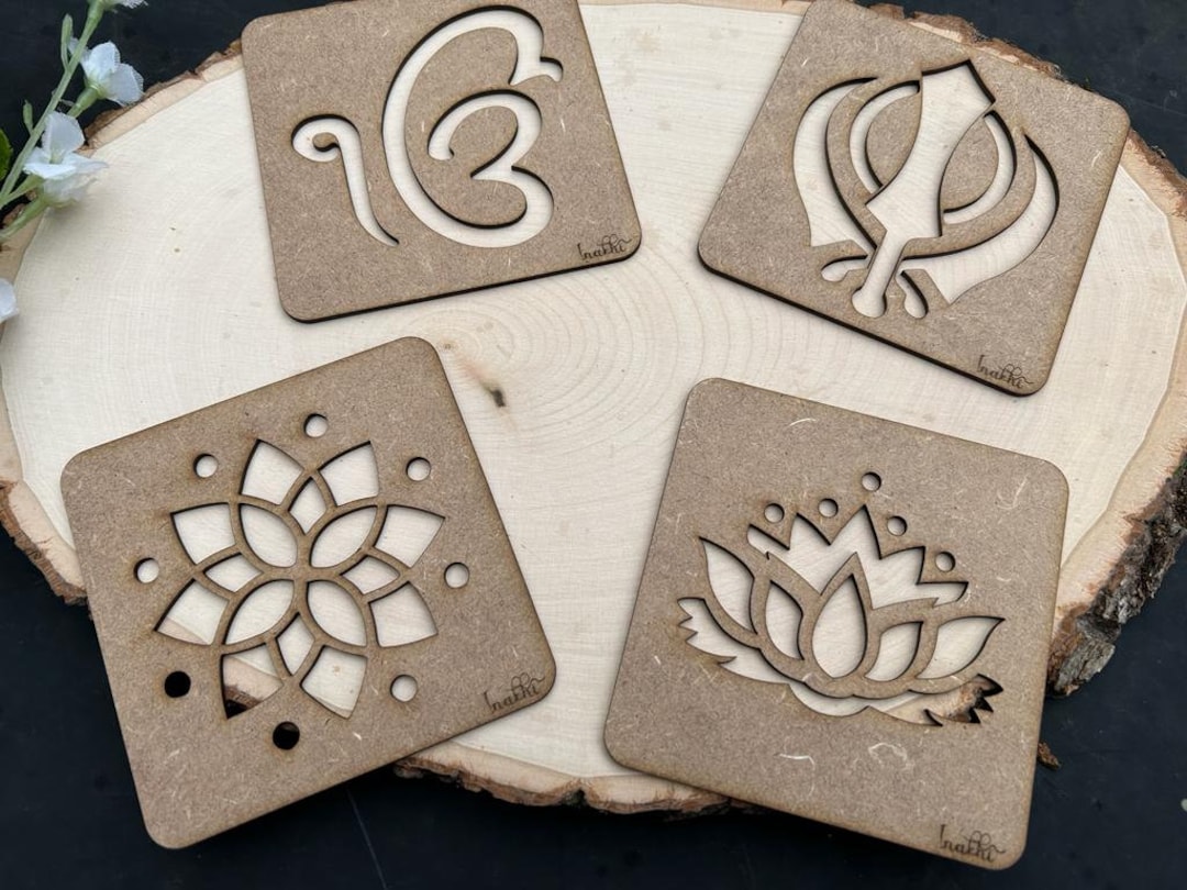 Rangoli Stencils, Khanda, Ek on Kar , Diwali Diya, Diwali Decor, Home ...