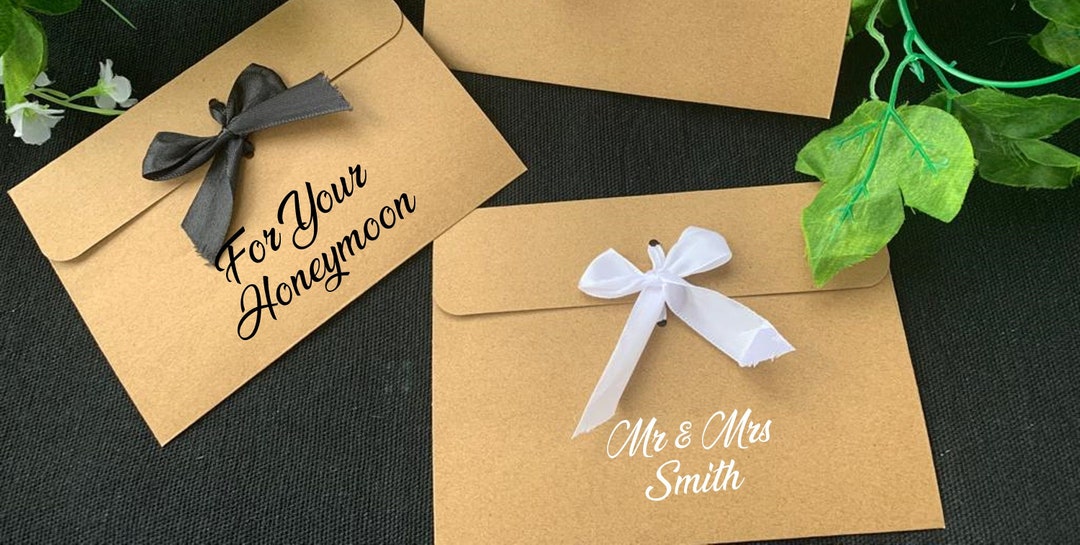 Wedding Gift Envelope - Wedding Cash Envelope - for Your Honeymoon ...