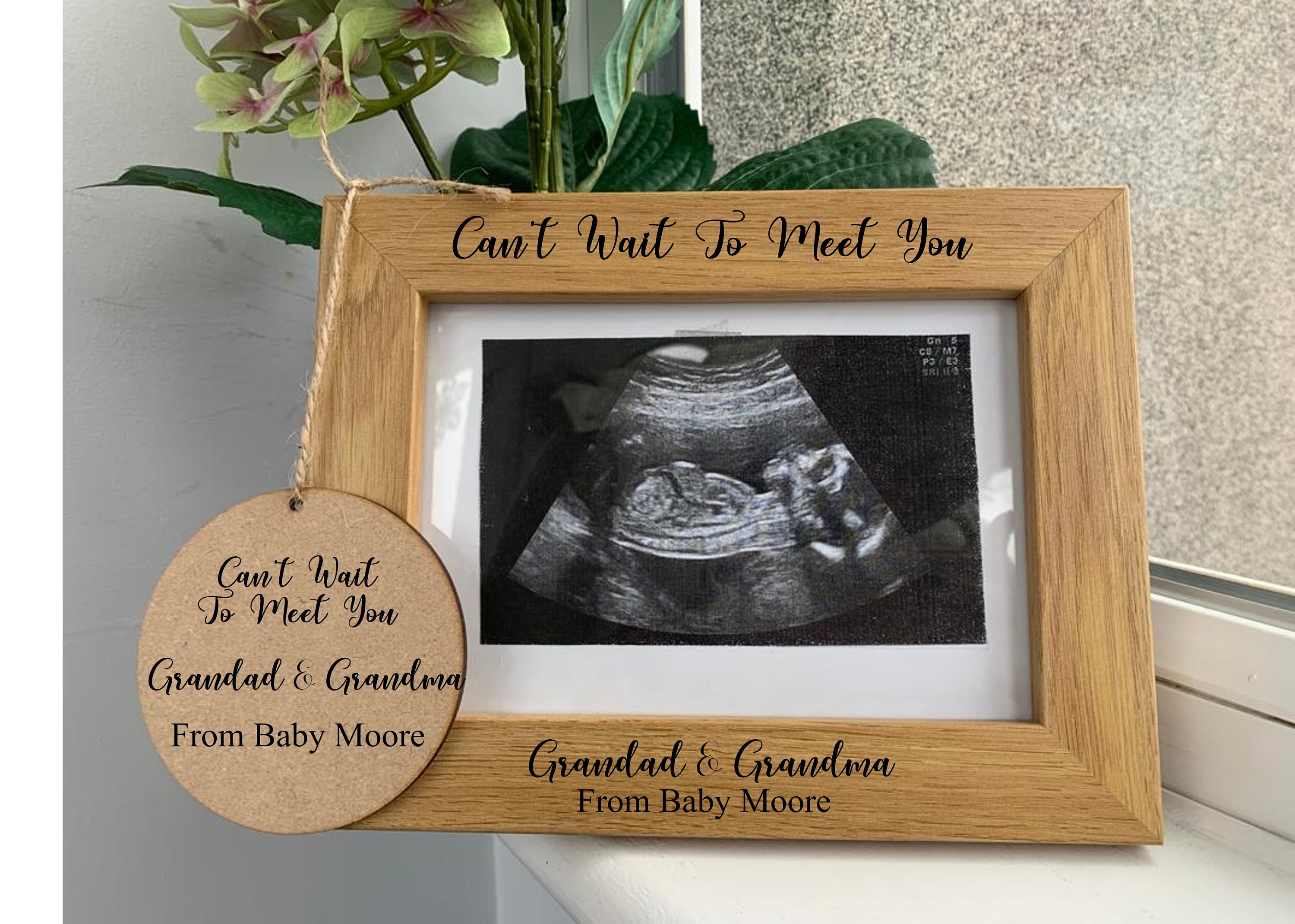 Personalised New Baby Scan Photo Frame & Plaque Keepsake - Etsy