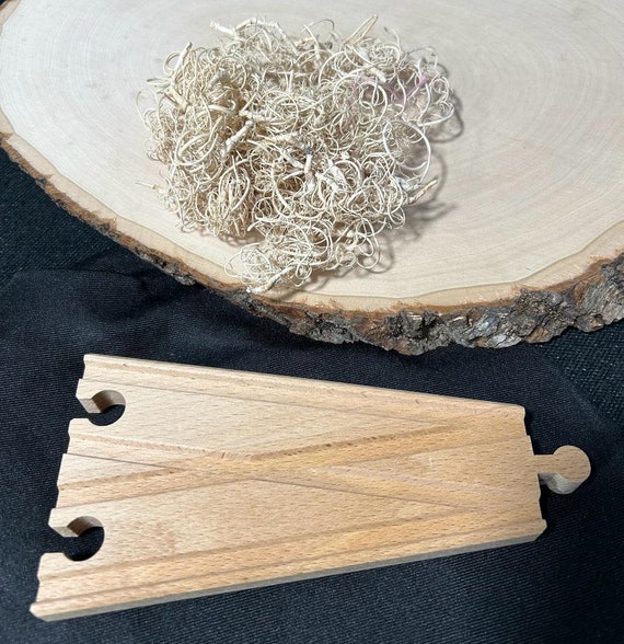 Wooden Train Track Brio and ELC compatible wide piece cross track