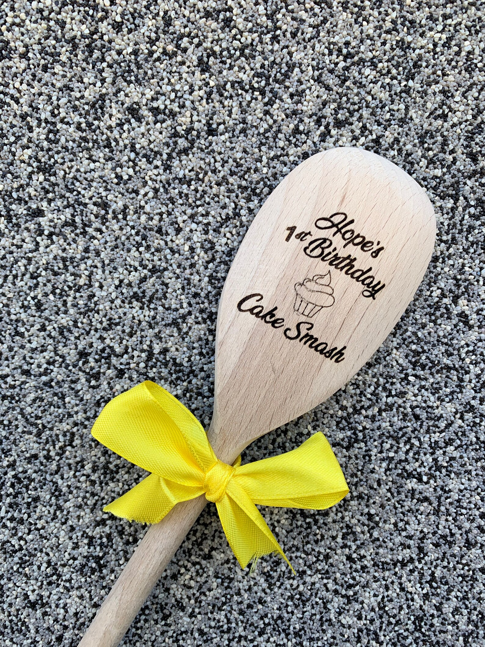 Personalised Wooden Spoon Cake Smash First Birthday Photo - Etsy