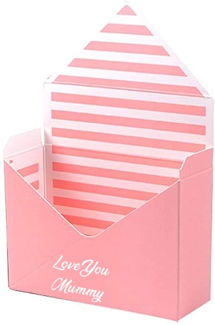 Personalised gift box envelope Empty Mothers Day gift flower | Etsy