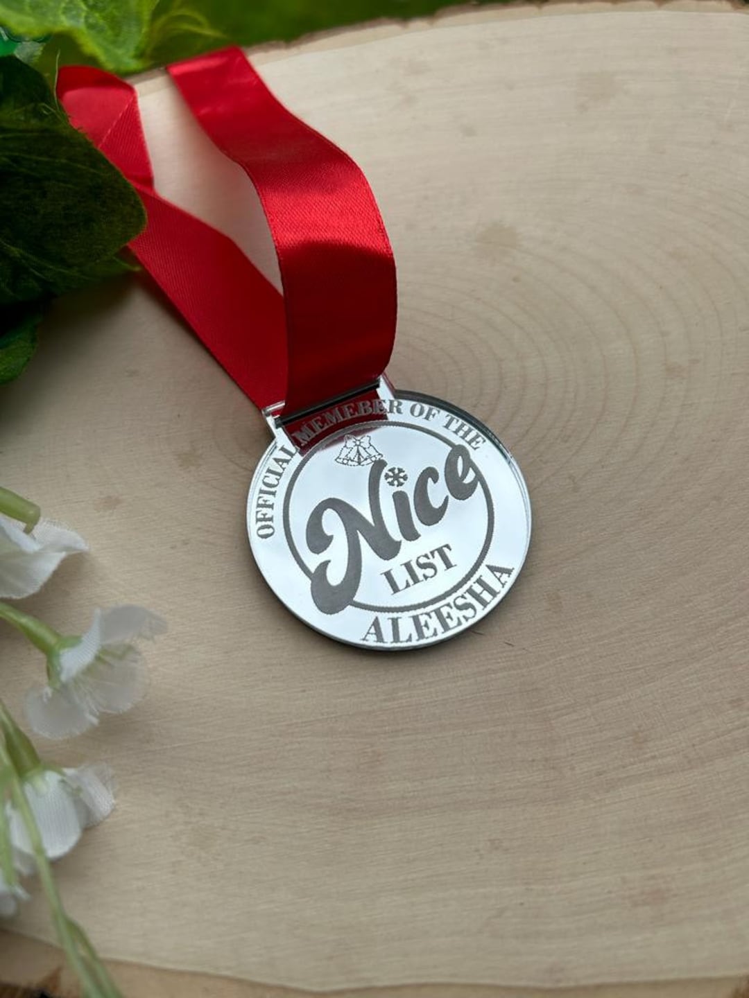 Personalised Santa Nice List Medal, Nice List Medal for Christmas Eve ...