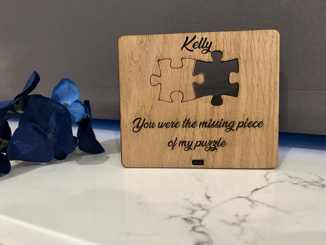 Personalised Missing Piece of My Puzzle Gift, Valentines Day Jigsaw ...