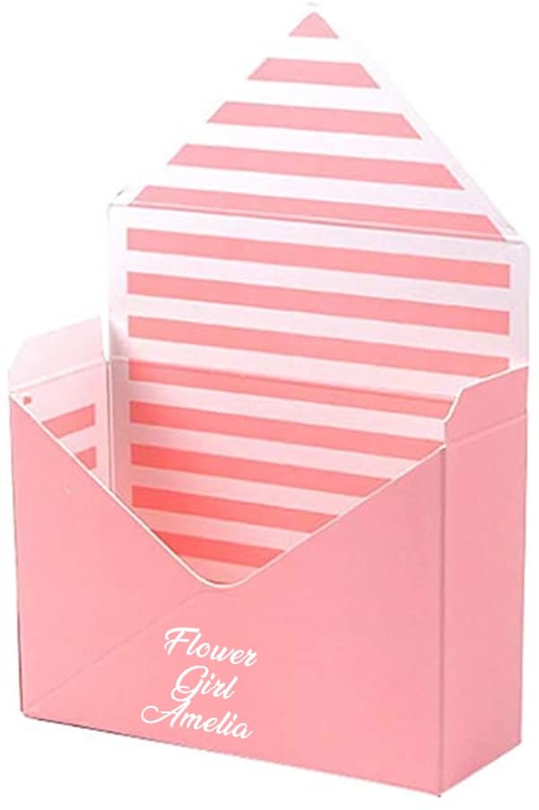 Personalised gift box envelope Empty Mothers Day gift flower | Etsy