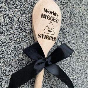 Personalised Wooden Spoon Rude Present Funny Gift Idea Fun Valentines ...