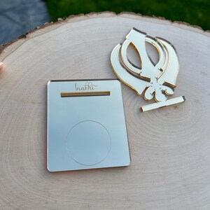 Khanda Tea Light Candle and Holder Sikh Symbol Khanda Shadow Diya, Diva ...