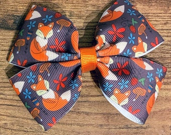 Fox Hair Bow | Etsy