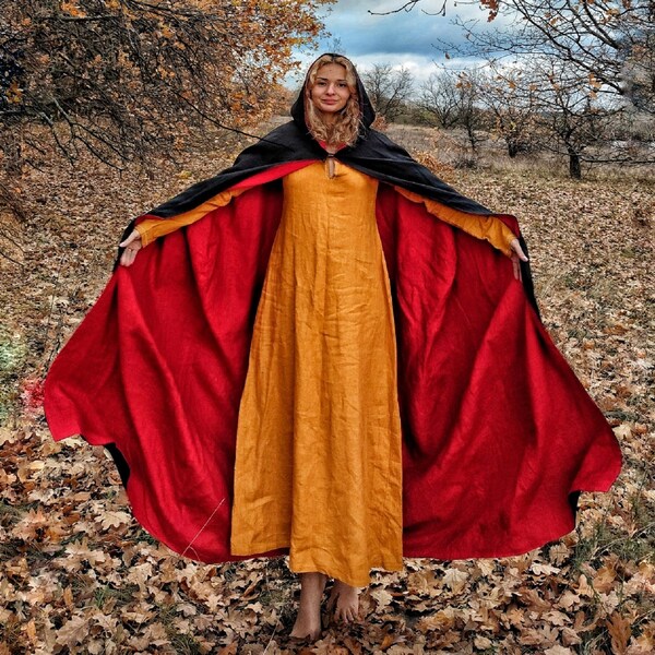 Hooded Cloak - Etsy