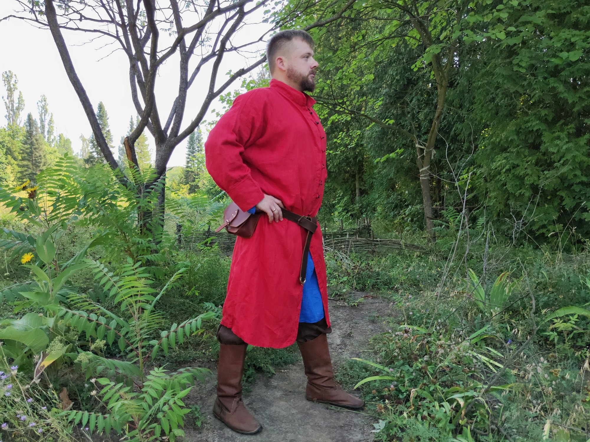 Medieval Viking Knee-length Jacket. Made of Linen or Wool - Etsy UK