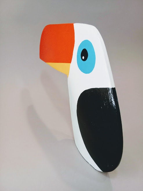 Toucan/tucan of Cardboard, Cartapesta and Paper Mache. - Etsy