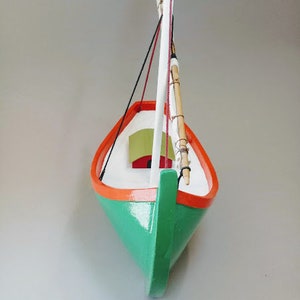 Sailboat/sailboat/cardboard Boat, Papier-mâché and Cartapesta/paper ...