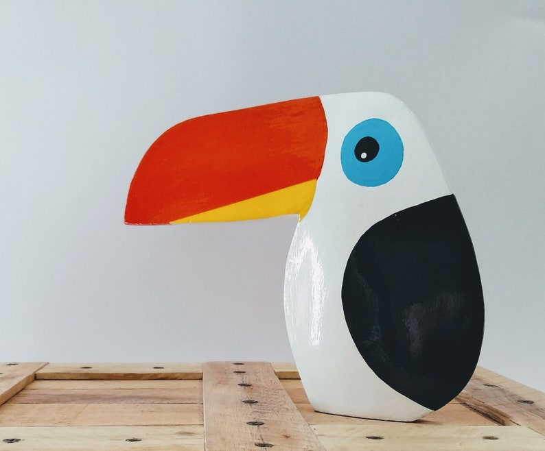Toucan/tucan of Cardboard, Cartapesta and Paper Mache. - Etsy