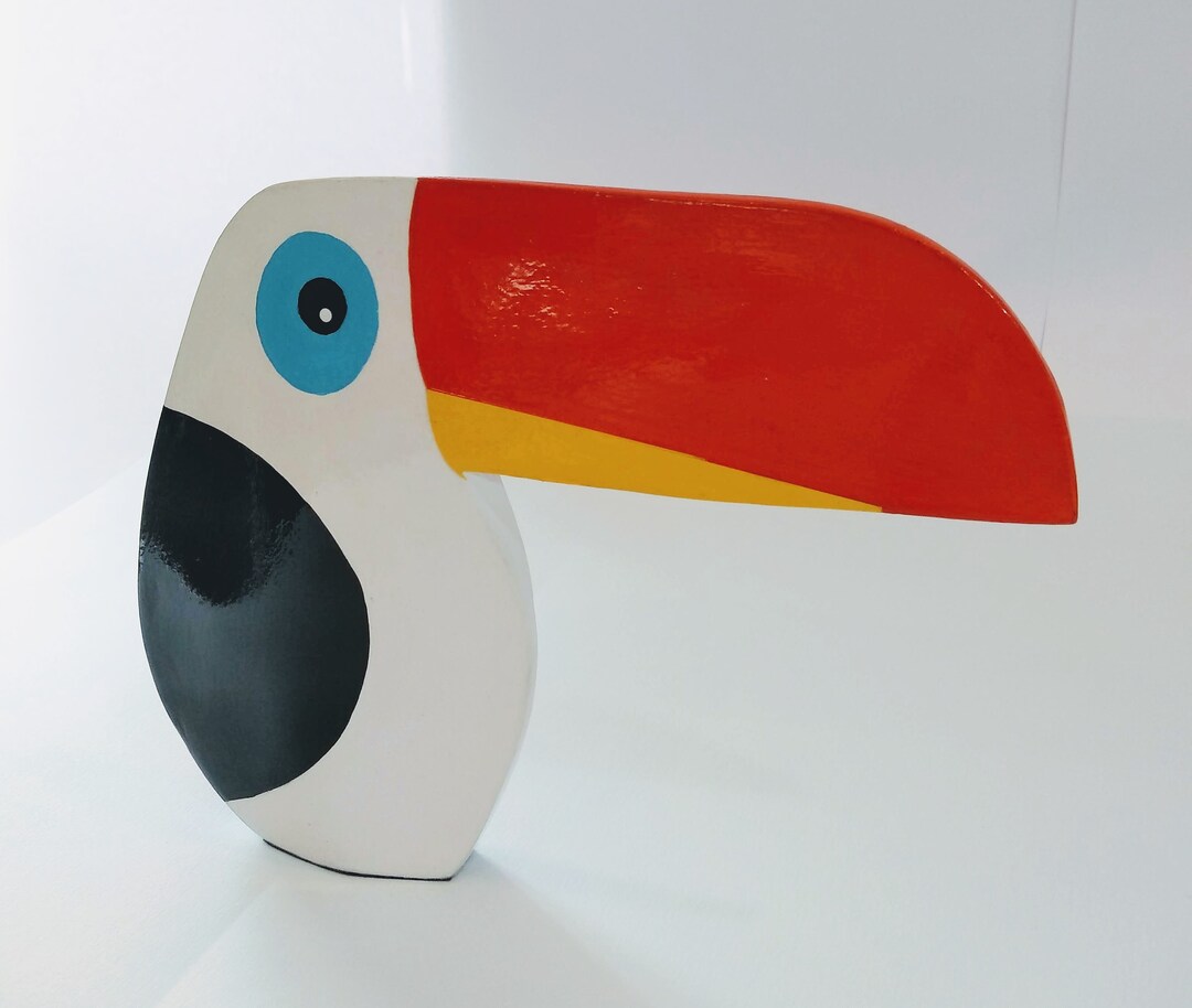 Toucan/tucan of Cardboard Cartapesta and Paper Mache. - Etsy