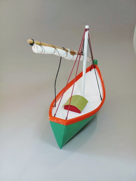 Sailboat/sailboat/cardboard Boat, Papier-mâché and Cartapesta/paper ...