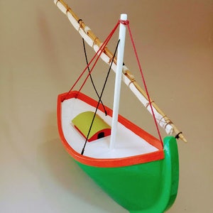 Sailboat/sailboat/cardboard Boat, Papier-mâché and Cartapesta/paper ...