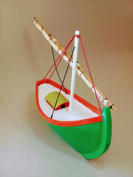Sailboat/sailboat/cardboard Boat, Papier-mâché and Cartapesta/paper ...