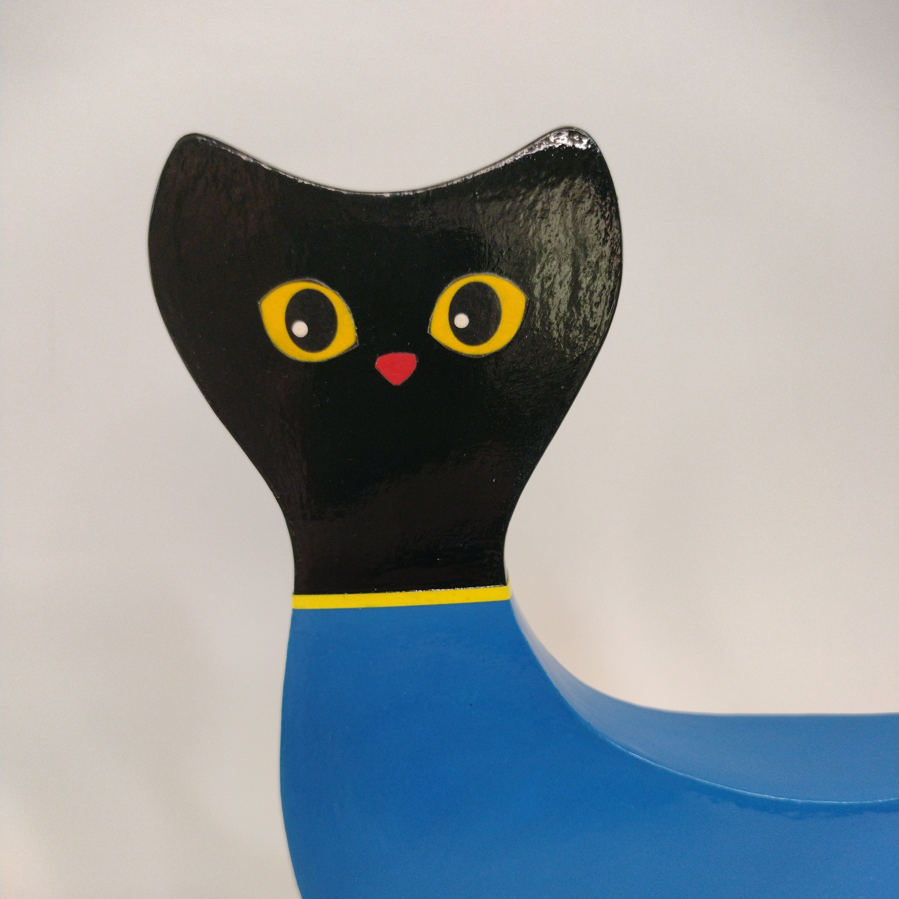 Blue Cat Made of Paper Mache, Cartapesta and Recycled Paper - Etsy