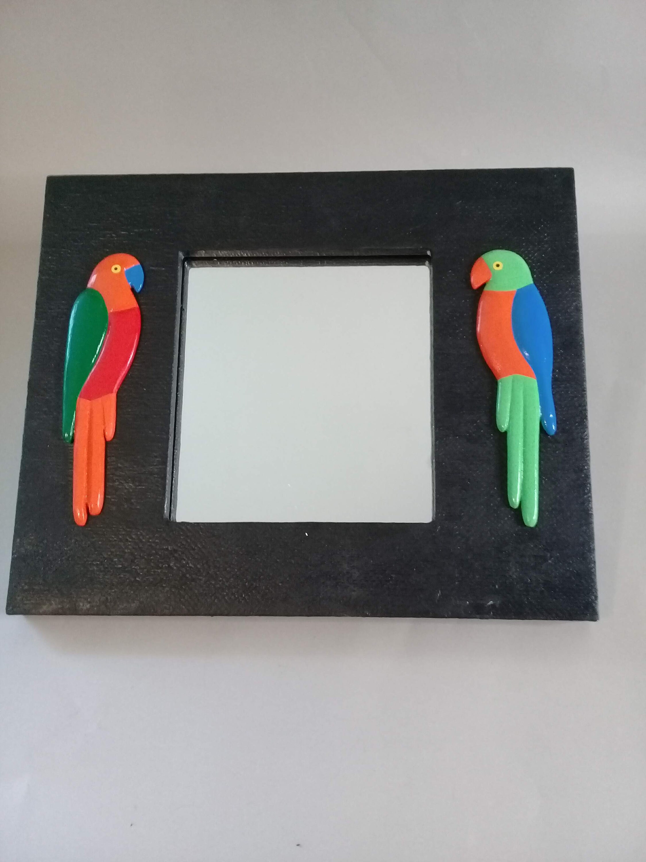 Mirrors/parrots/wooden Mirror Cardboard and Cartapesta. With - Etsy