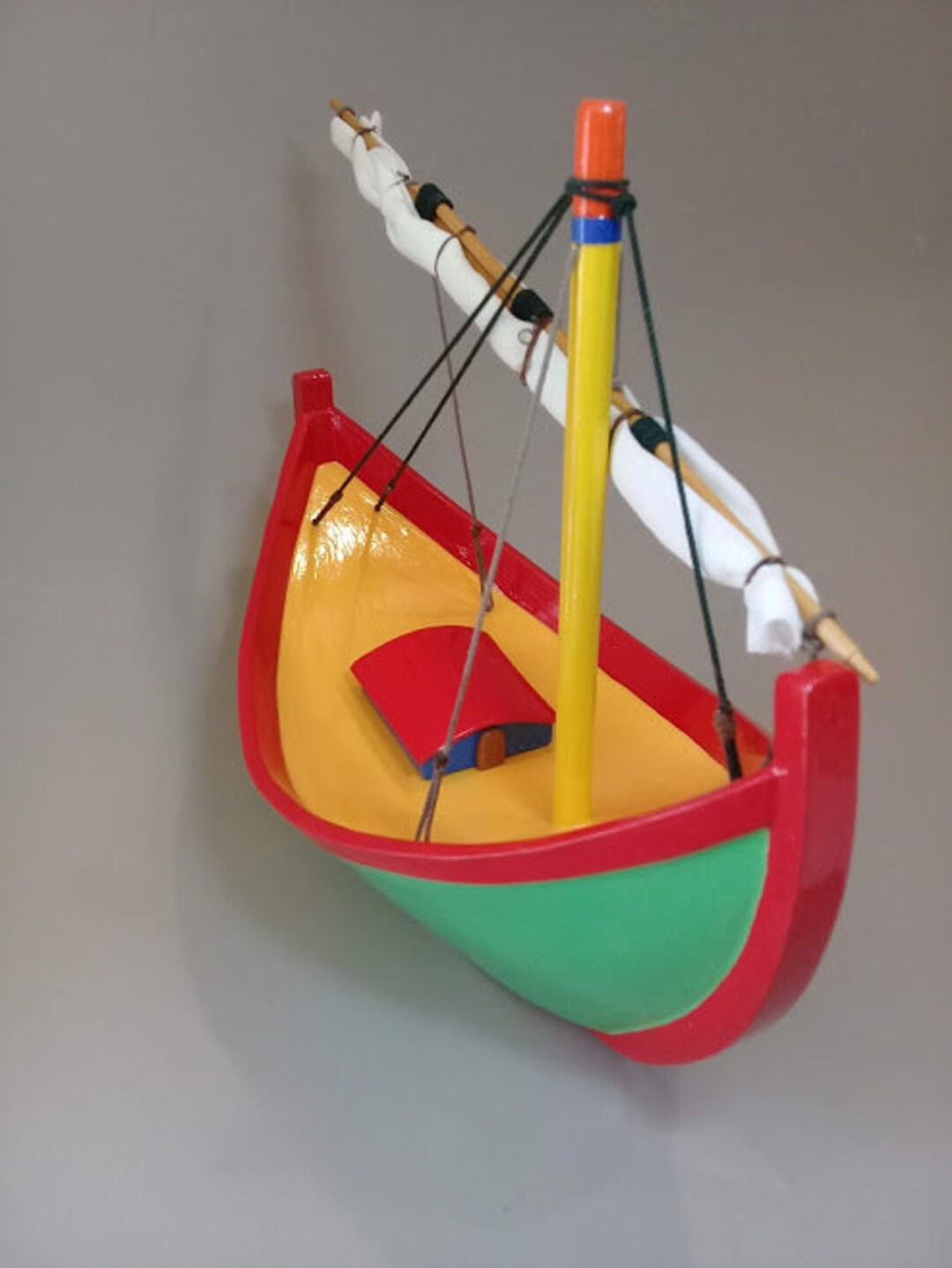 Sailing Boat/sailboat/barco De Carton, Cartapesta Y Papier Mache/paper ...