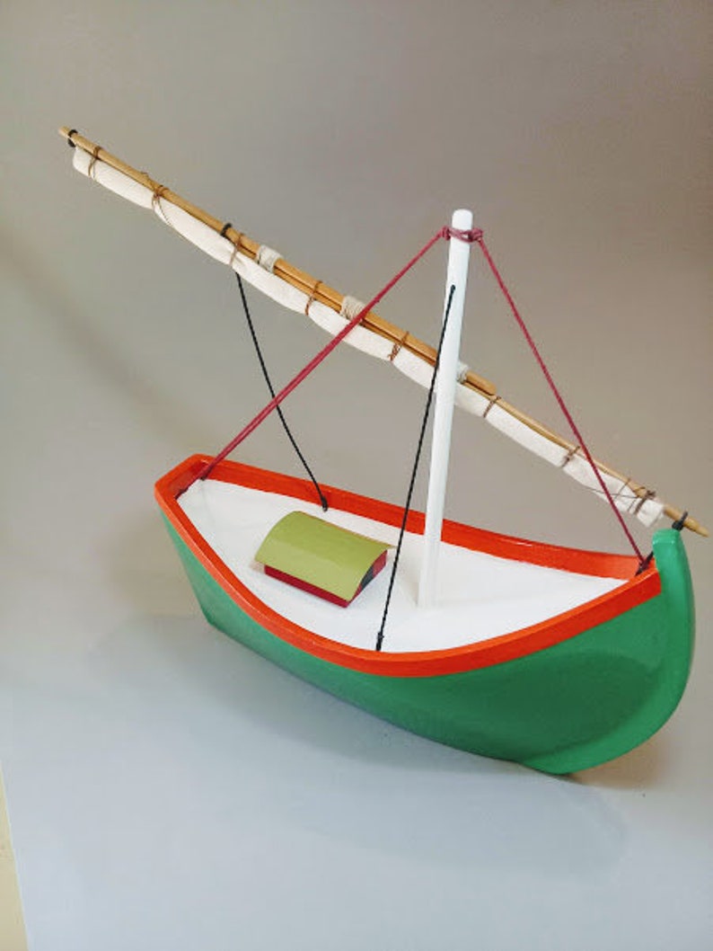 Sailboat/sailboat/cardboard Boat, Papier-mâché and Cartapesta/paper ...
