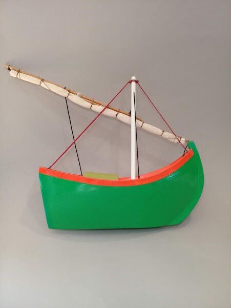 Sailboat/sailboat/cardboard Boat, Papier-mâché and Cartapesta/paper ...