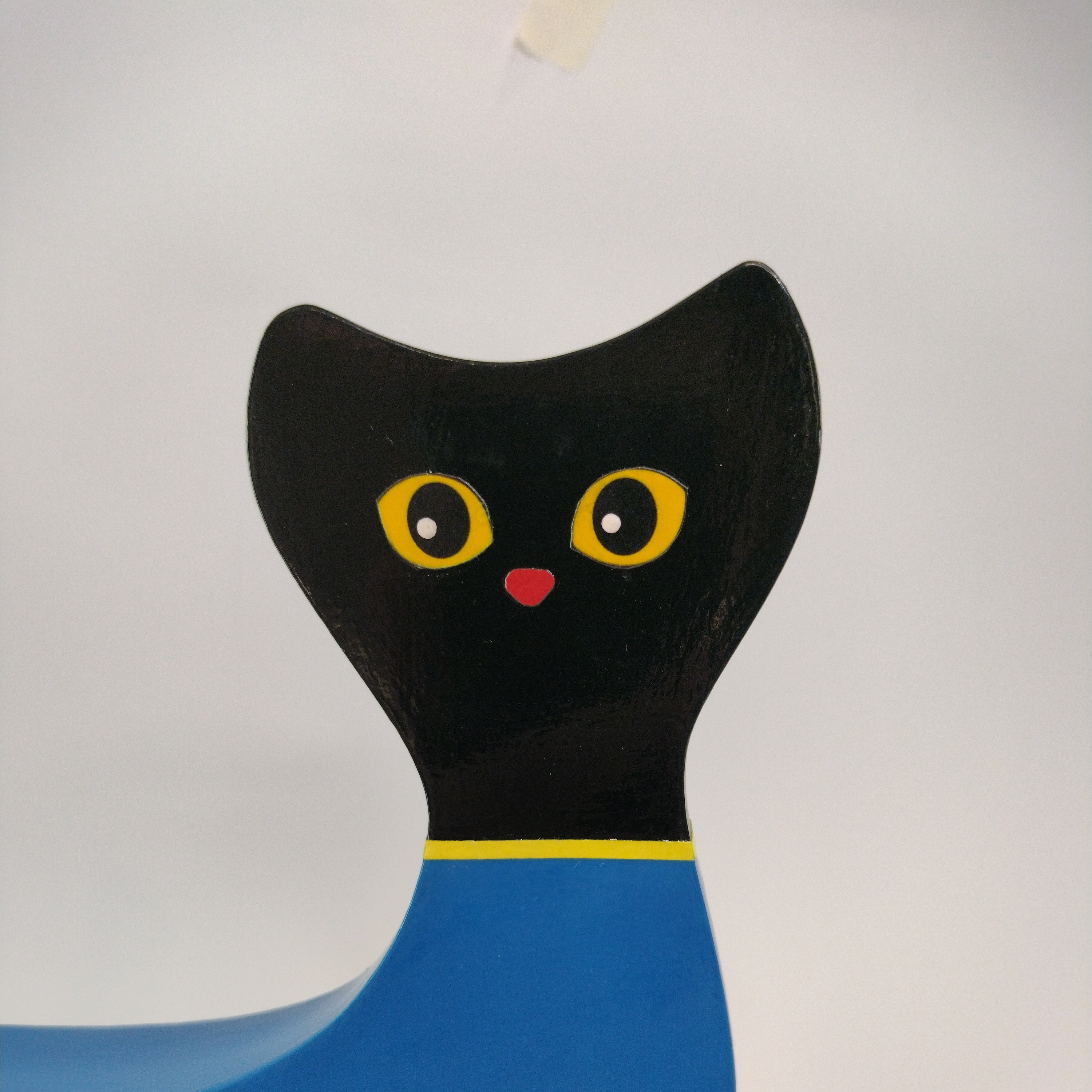 Blue Cat Made of Paper Mache, Cartapesta and Recycled Paper - Etsy