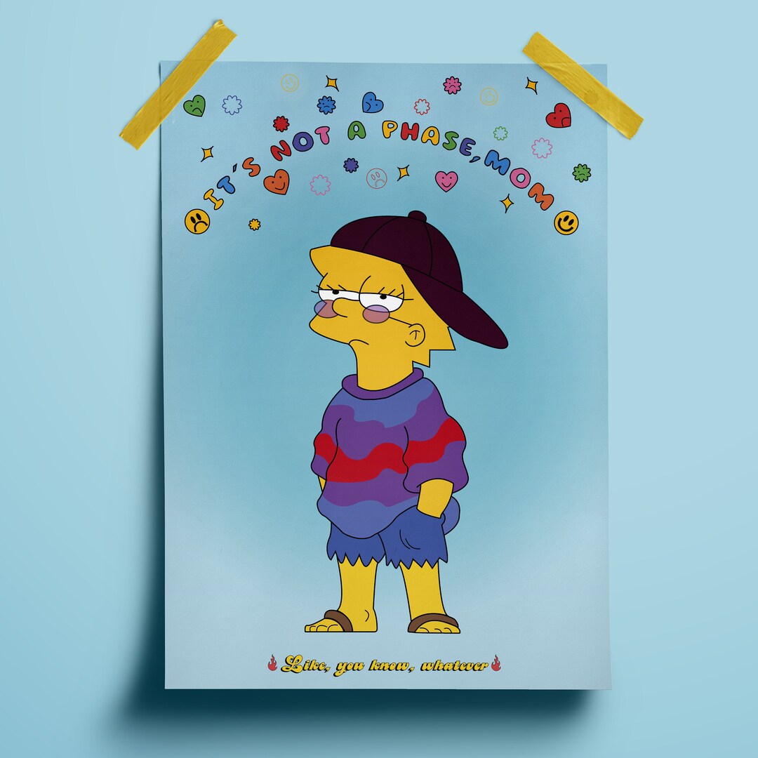 Poster Lisa Simpson Moderna Poster the Simpsons Poster Its Not a Phase ...