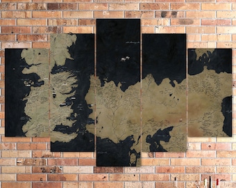 Westeros Map Canvas - Etsy UK