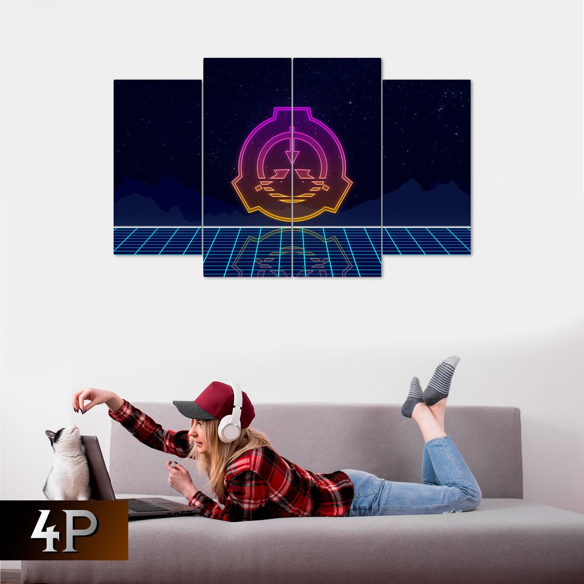 SCP Foundation Art SCP Logo Canvas SCP Wall Decor Science | Etsy