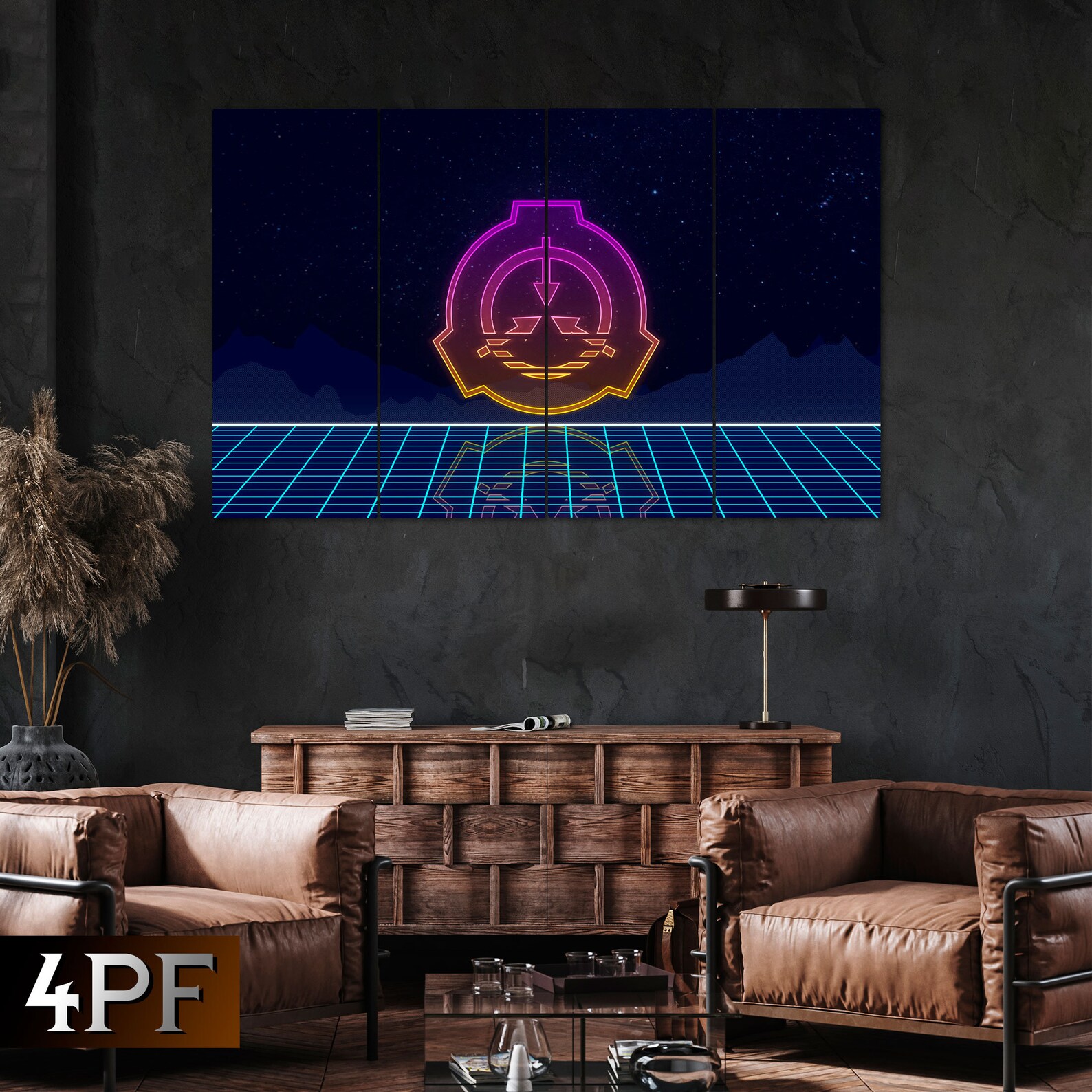 SCP Foundation Art SCP Logo Canvas SCP Wall Decor Science | Etsy