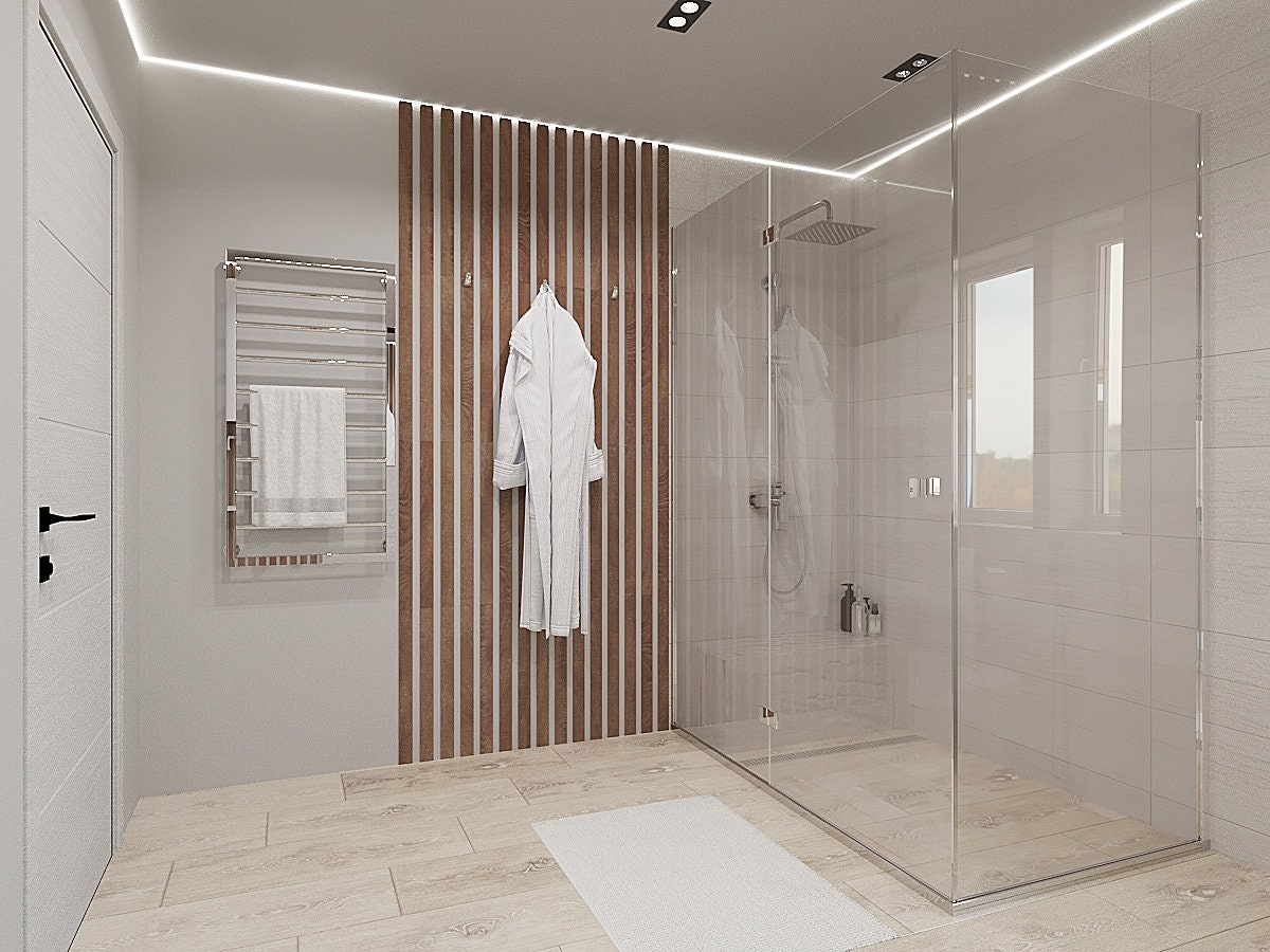 Wooden Wall Slats Bathroom Accent Wall 3D Wall Panels Wood - Etsy Canada