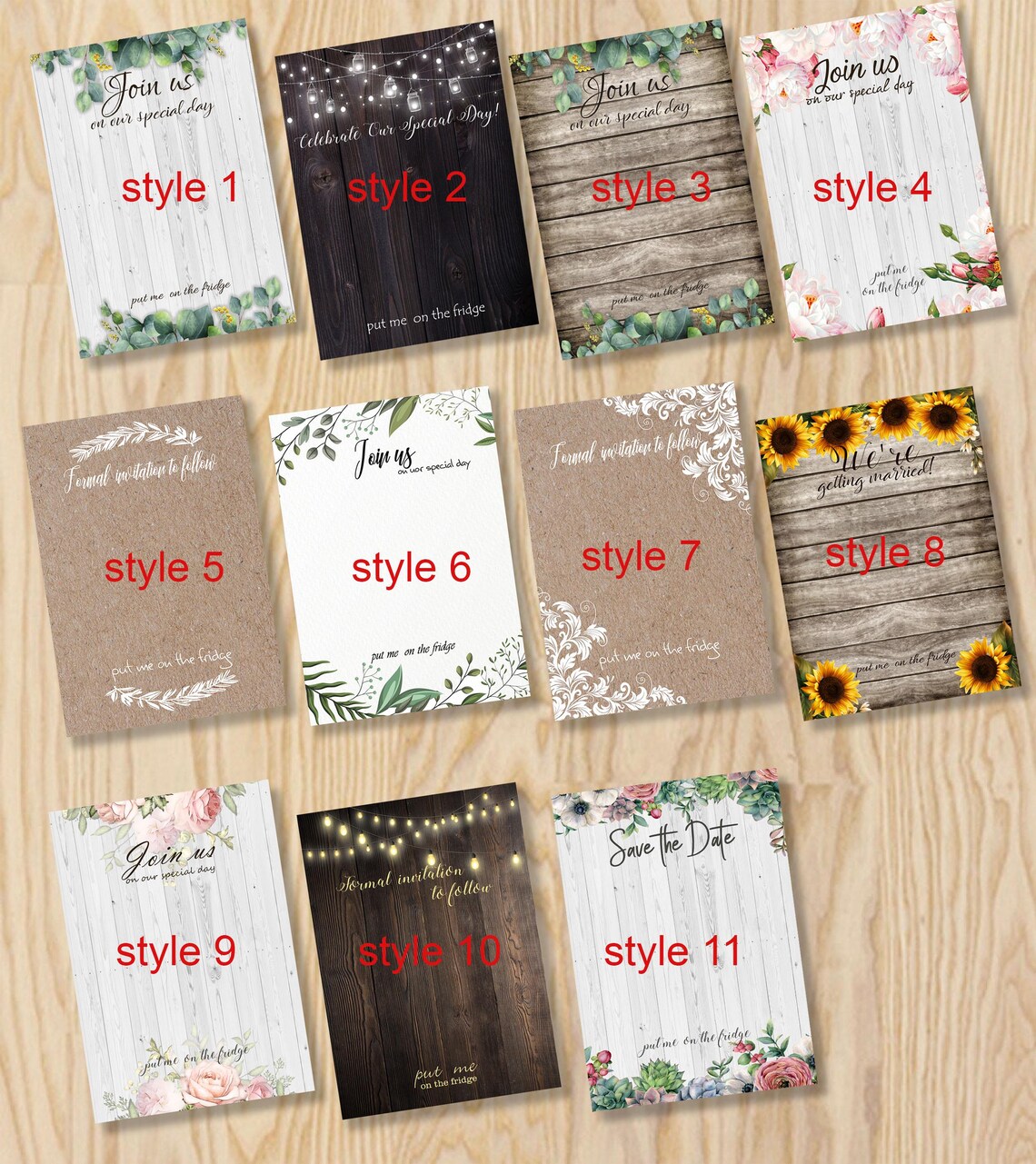 Rustic Wood Save the Date Wedding Magnets, Mason Jar Save the Date ...