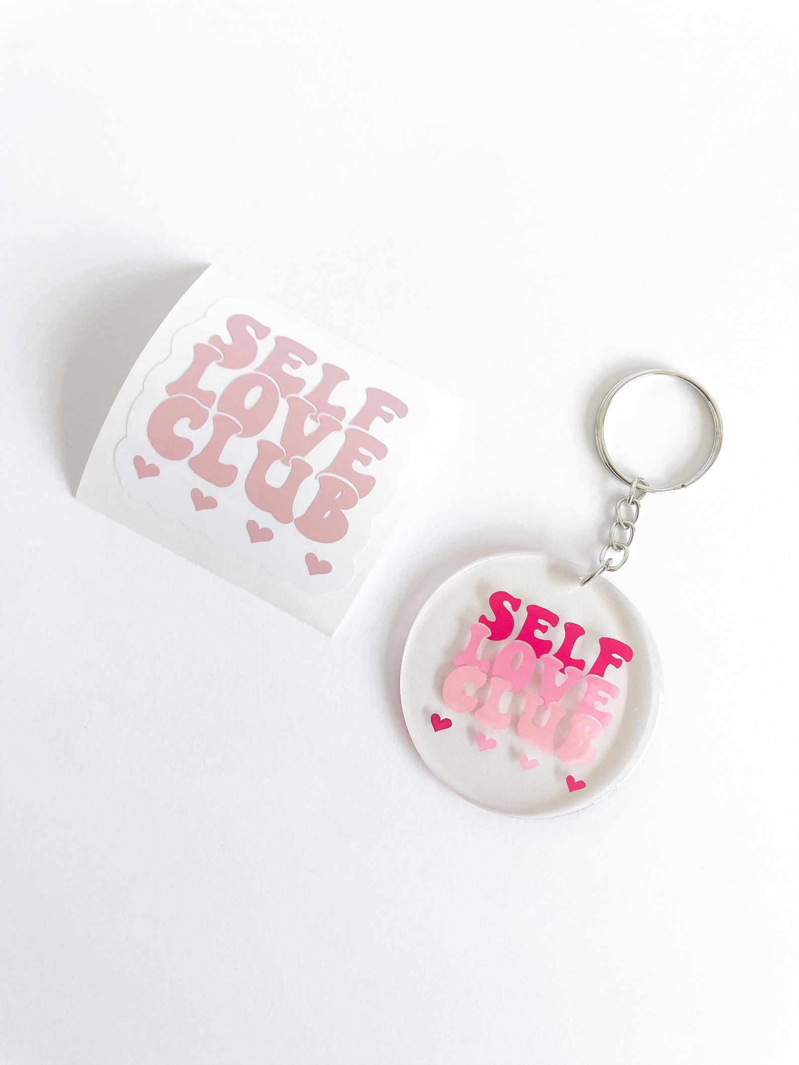 Personalised Acrylic Keychain Self Love Club Reminder Be Kind Custom ...