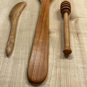 Set of Wood Utensils for Cooking Utensil Bundle Honey Dipper Hardwood ...