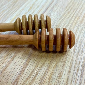 Customizable Honey Dipper Wood Honey Spoon Custom Server Honey Pot ...