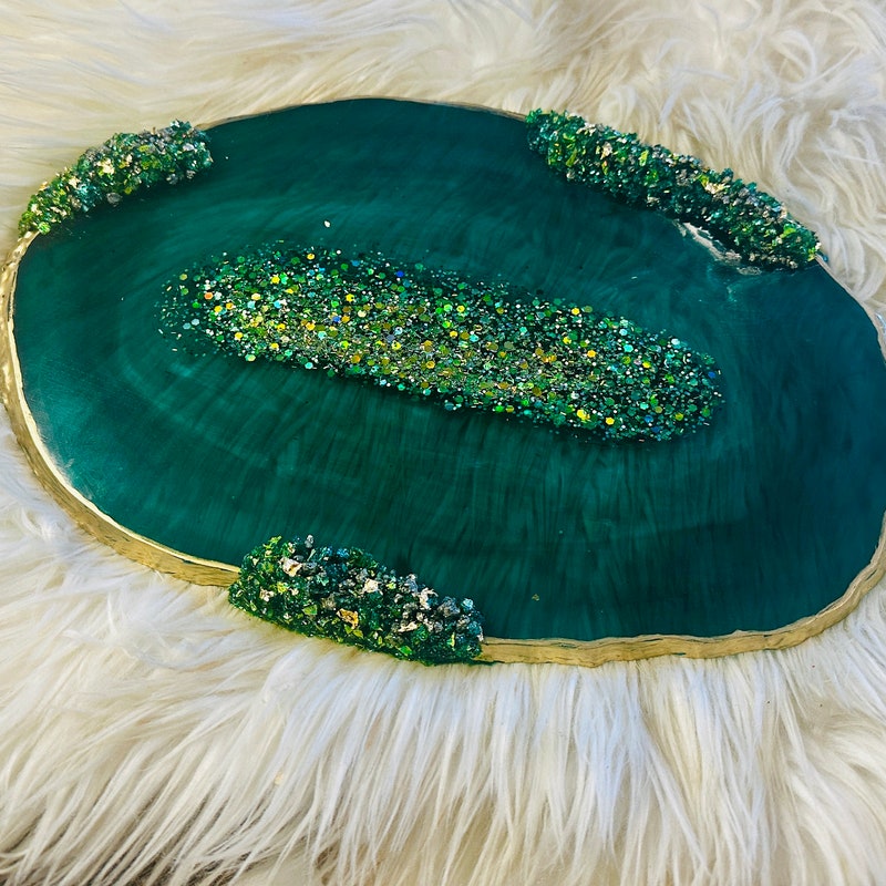 Geode Resin Tray - Etsy