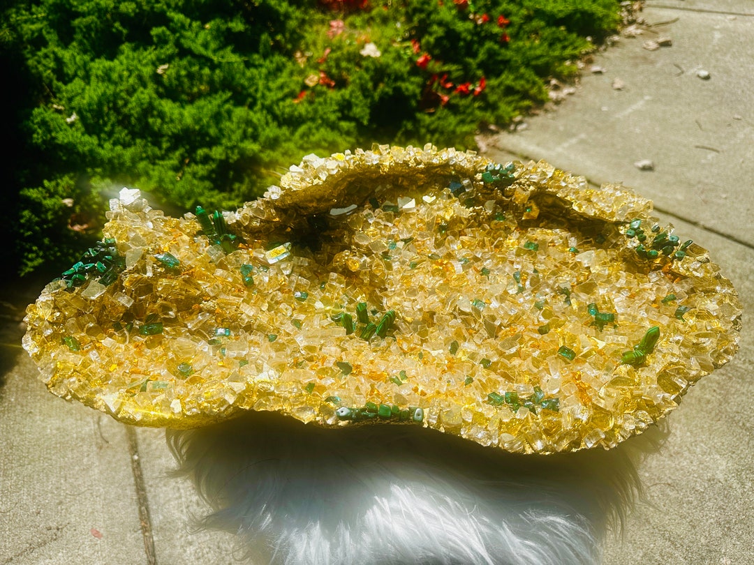 Geode Cave Cluster, Geode, 3D Golden Geode, Home Decor, Geode Sculpture ...