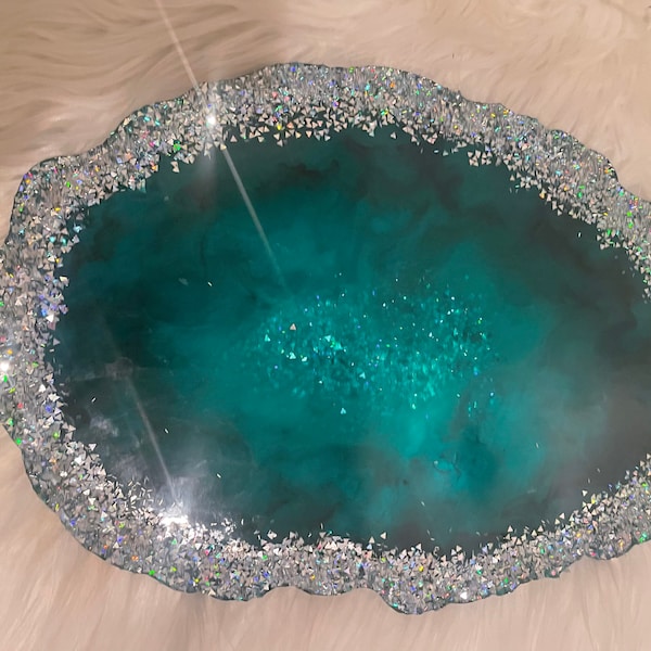 Acrylic Resin Art Tray Ocean - Etsy