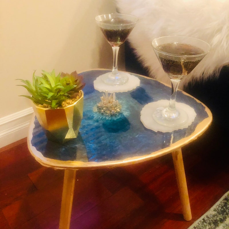 Agate End Table - Etsy