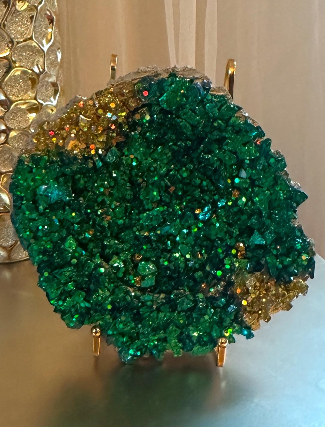 Green Geode Large Cave Cluster, Geode,3d Geode, Home Decor,geode ...